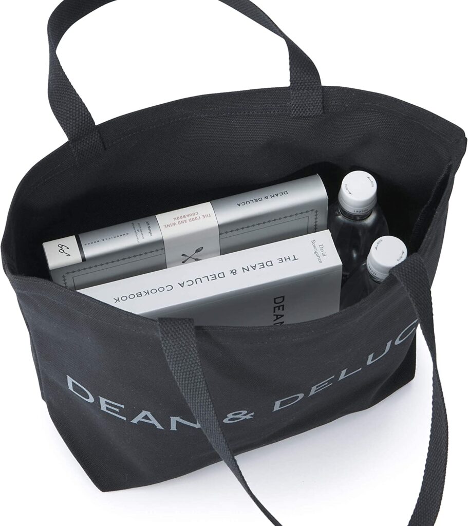 DEAN＆DELUCA ディーンアンドデルーカ トートバッグ L ブラック 無地 マザーズバッグ 折りたたみ エコバッグ - monopra（モノプラ）