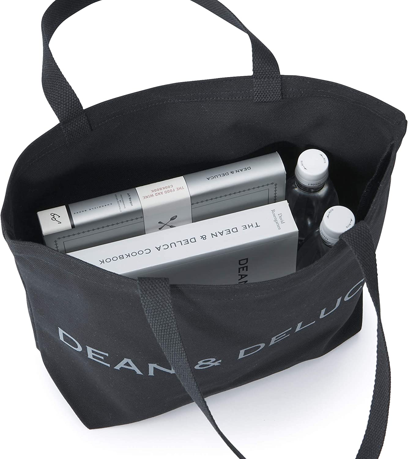 DEAN＆DELUCA ディーンアンドデルーカ トートバッグ L ブラック 無地 マザーズバッグ 折りたたみ エコバッグ - monopra（モノプラ）